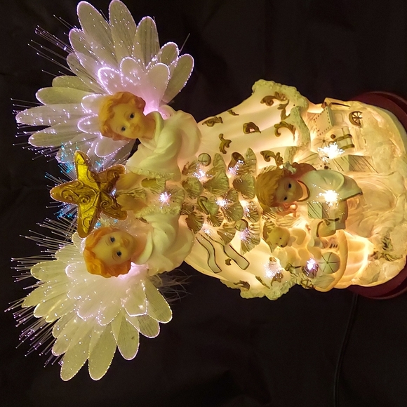 Eleco | Holiday | Fiber Optic Cupid Angels Display | Poshmark